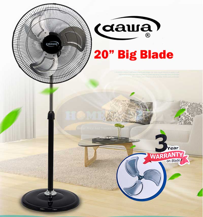 Buy Dawa Fan Industrial Stand Fan 20" Inch (Black) | eRomman