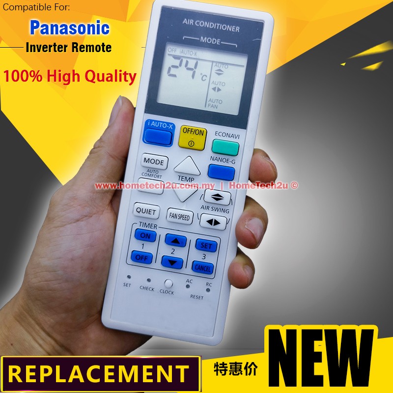 Buy Panasonic Inverter Air Conditioner Remote Control Replacement ...