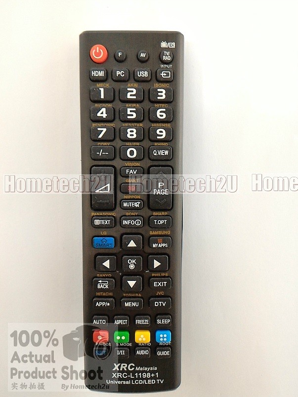 Buy Ricson TV Remote Control LCD LED (Black) | eRomman
