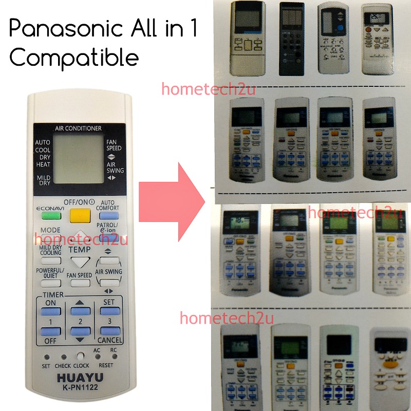Buy Panasonic Air Conditioner Remote Control Huayu | eRomman