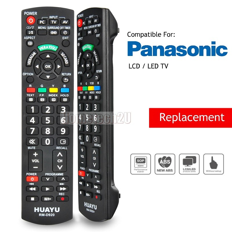 Buy Huayu RM-D920 Remote Control for Panasonic LCD/LED TV Replacement ...