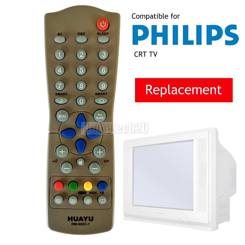 Buy RCA CRT TV Remote Control Replacement Old Philips | eRomman