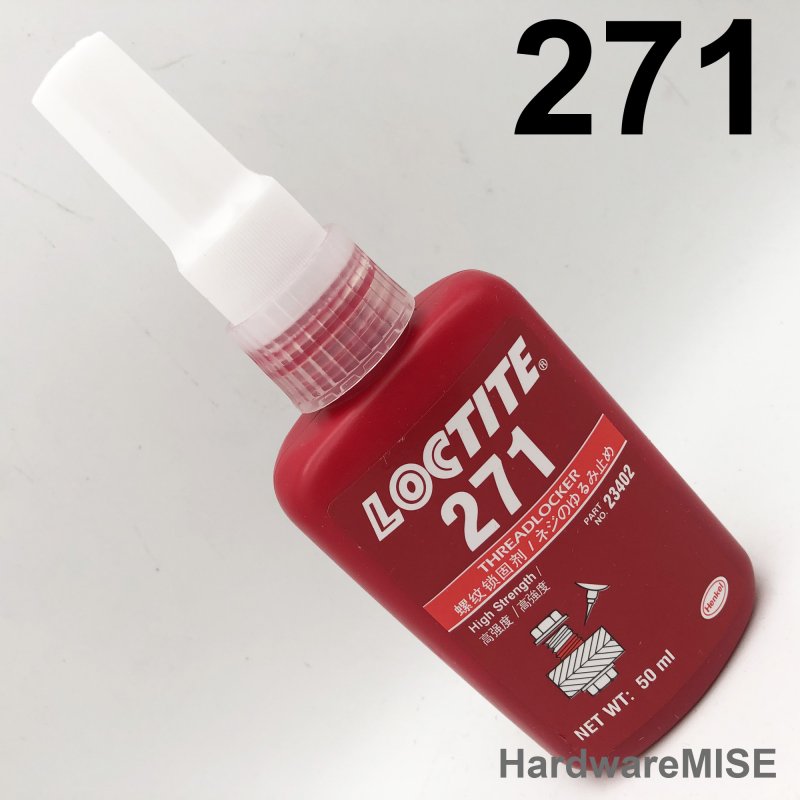 Buy Henkel Loctite 271 Acrylic Anaerobic Threadlocker Red 50 mL Bottle ...