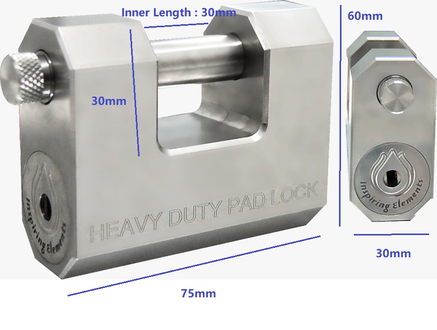 Buy Inspiring Elements PL-HD75, Heavy Duty Padlock | eRomman