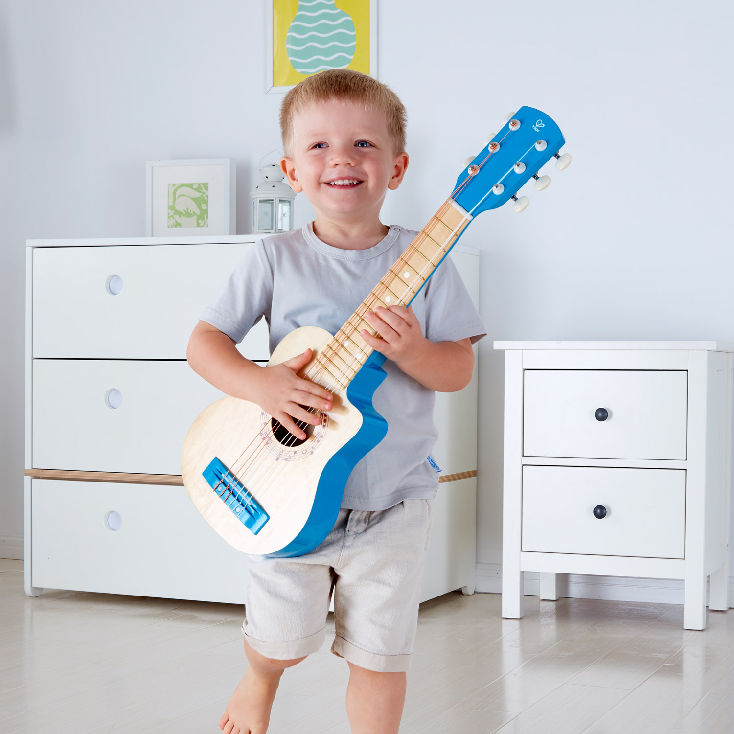 Buy Blue Lagoon Kids Guitar by Hape HP0601 (Beige/Blue) | eRomman