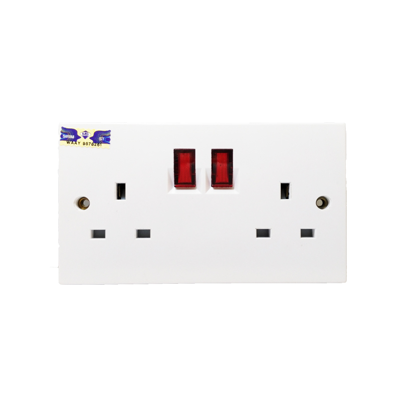 Buy Littlethingy LittleThingy UMS 2 Gang Switch Socket 13A Flush Neon, SIRIM Approved | eRomman