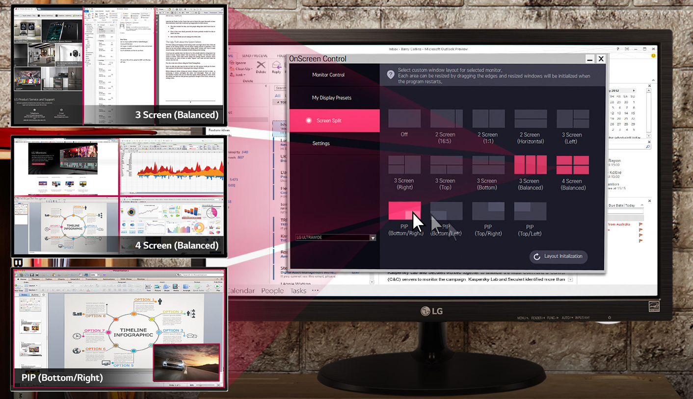 Buy LG Monitor 19 Inch HD LED 19M38A-B VGA | eRomman