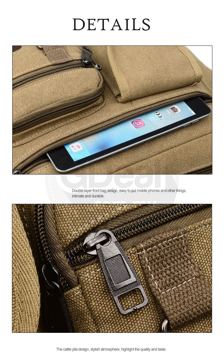 Buy Compartment Shoulder Style Canvas Messenger Bag | eRomman