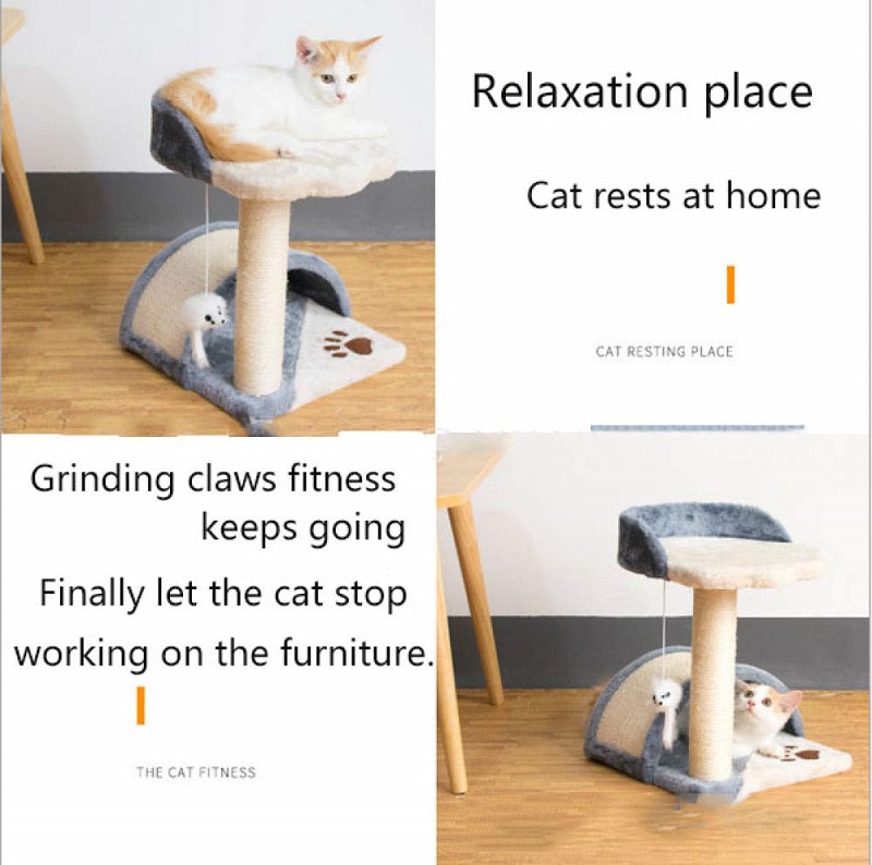 Buy Cat Tree Climbing Small Sisal Cat Tower Column | eRomman