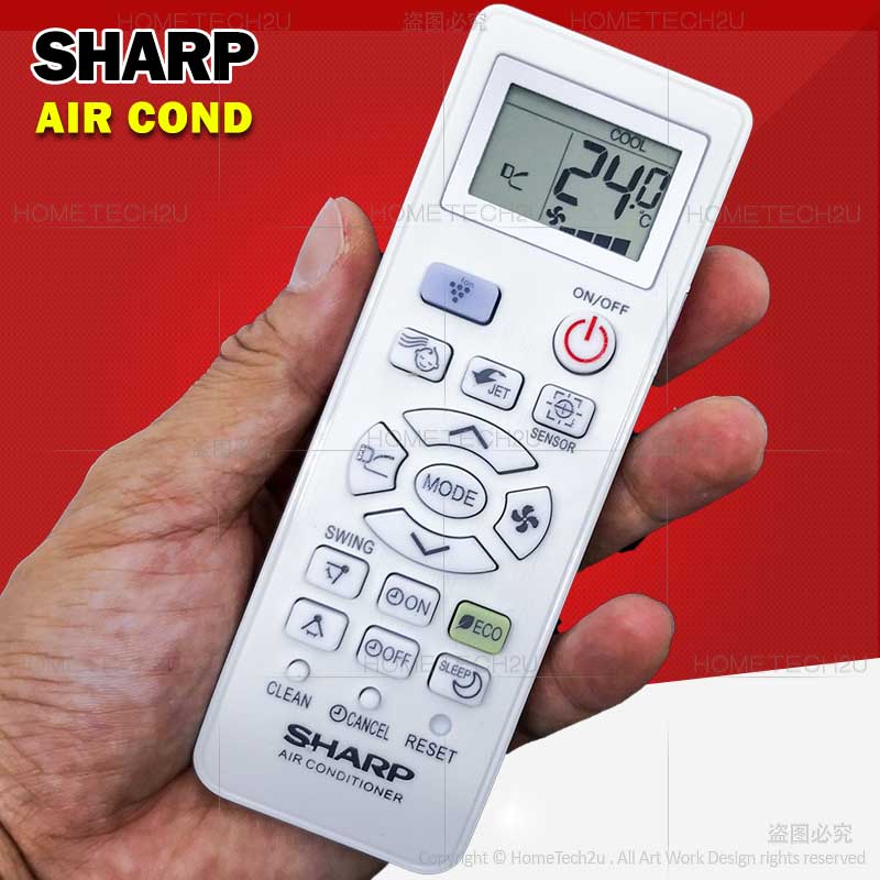Buy SHARP Air Conditioner Remote Control for Sharp Aircond Replacement ...