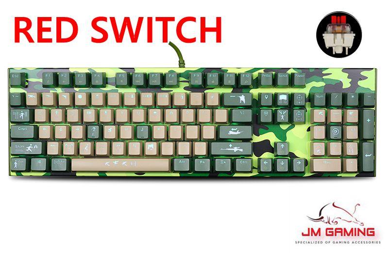 Buy Green Backlit Mechanical Keyboard (Camouflage) | eRomman