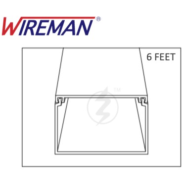 Buy Yhelectrical WIREMAN PVC MODULAR TRUNKING / CASING (6FT) Online ...