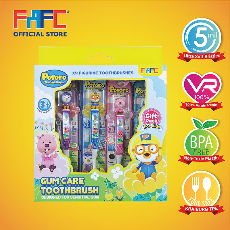 Buy FAFC Figurine Toothbrush 4 in 1 (Pororo) | eRomman