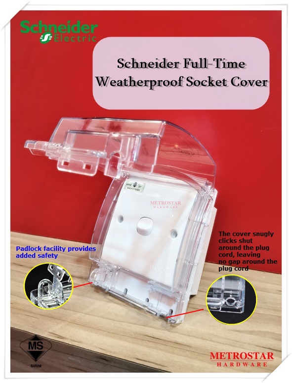 Buy Metrostarhardware Schneider Full-Time Weatherproof Single Gang ...