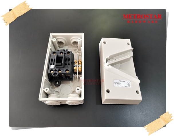 Buy Schneider Triple Pole Weather Protected Surface Switch | eRomman