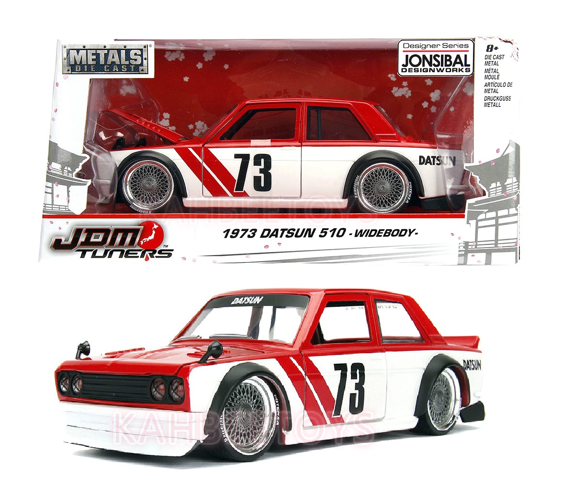 Buy Jdm Tuners 1973 Datsun 510 Widebody Diecast Car Toy | eRomman