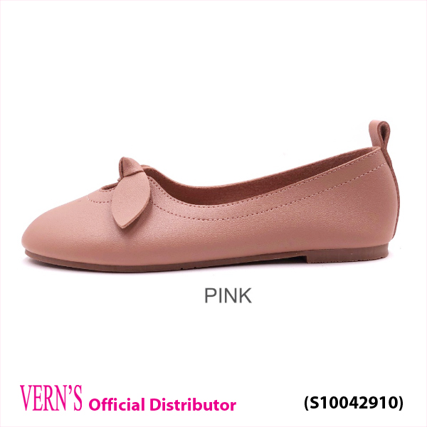 Buy VERN'S Women Flat Pump Shoes S10042910 - 7 Sizes (Grey - Pink ...