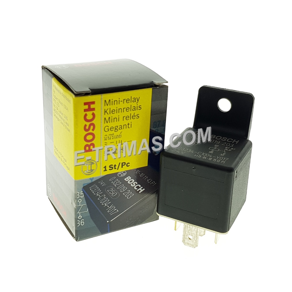 Buy E-trimas 0332019203 Original Bosch 5 Pin 24V Relay Made in Portugal ...