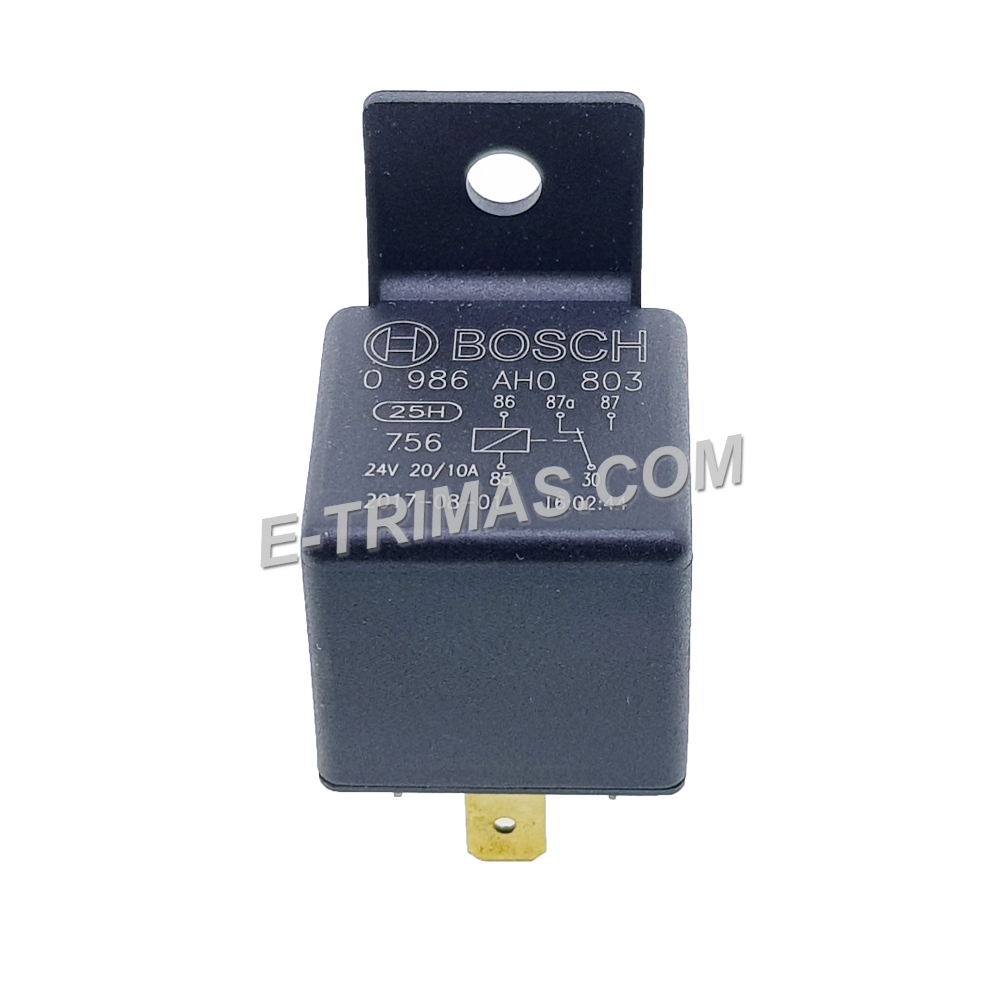 Buy E-trimas 0986AH0803 Original Bosch Automotive Relay 24V 87a Lorry ...