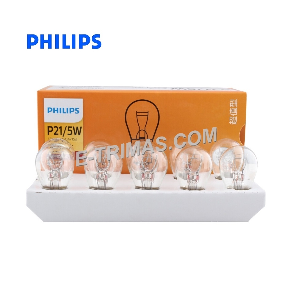 Buy Philips 12499CP Genuine Premium Brake Light Corner Bulb P21/5W ...