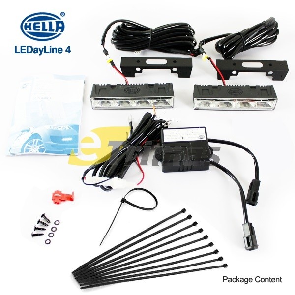 Buy E-trimas Genuine HELLA LEDayline 4 Daytime Running Lights 12V DRL ...