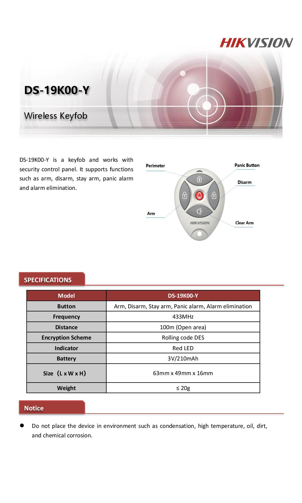 Buy Ipohonline HIKVISION DS-PWA32-K Wireless Alarm System Kit With 433MHz Wireless Control Panel ...