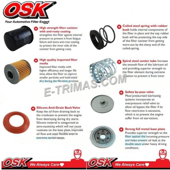 مركبات و دراجات :: سيارات :: قطع غيار :: E-trimas OSK Oil Filter Toyota ...
