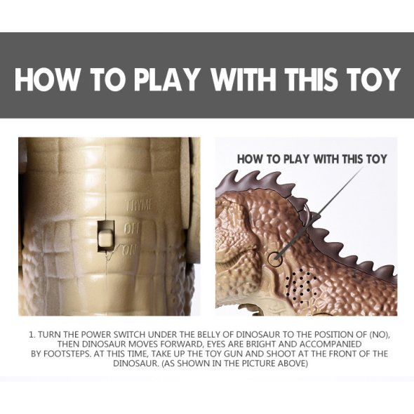 Buy Slstoys [Light & Sound] Walking Dinosaur Simulation Target ...