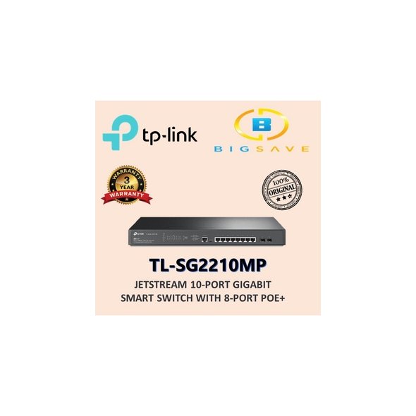 Buy TL-SG2210MP Jetstream 10-Port Gigabit Smart Switch | eRomman