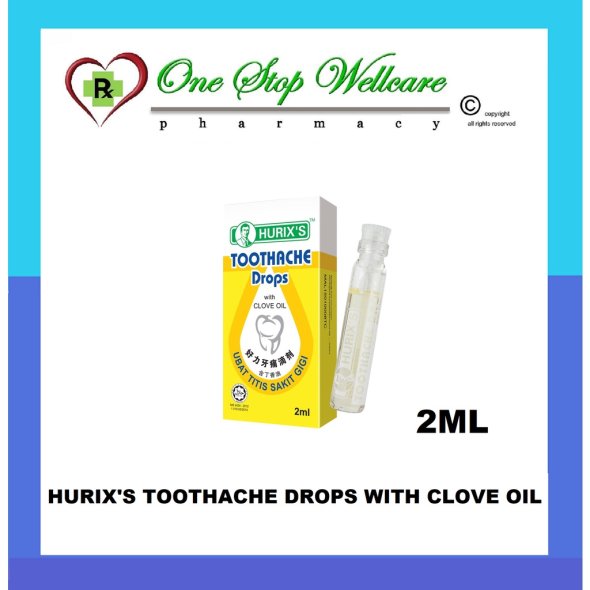 Buy Toothache Drops with Clove Oil 2ml (Exp: 02/2025) | eRomman