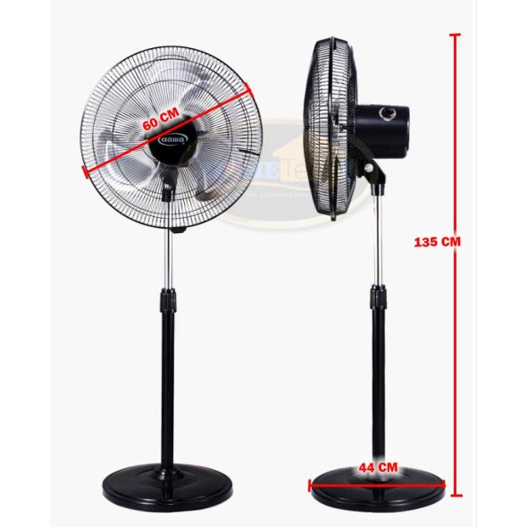 Buy Dawa Fan Industrial Stand Fan 20" Inch (Black) | eRomman