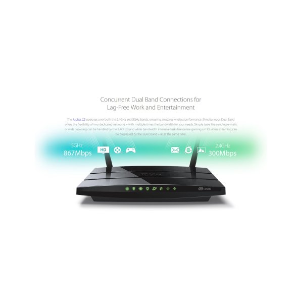 Buy TP-LINK Archer C5 AC1200 Wireless Dual Band Gigabit Router Unifi ...