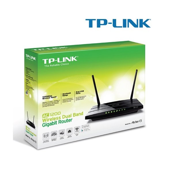 Buy TP-LINK Archer C5 AC1200 Wireless Dual Band Gigabit Router Unifi ...