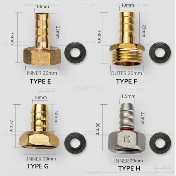 Buy Gas Stove Connecter Inlet Joint Hose Connection | eRomman
