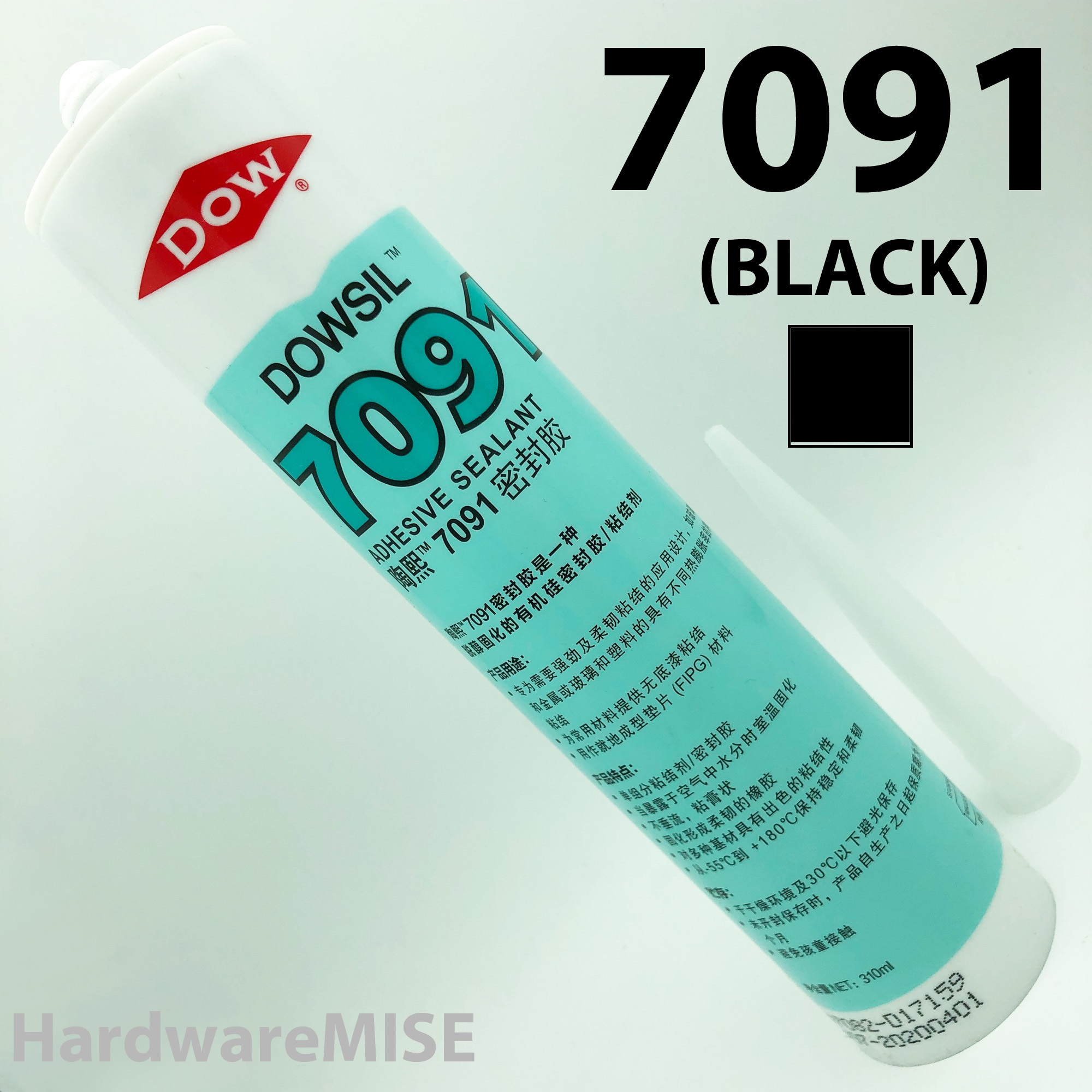 اشتري Hardwaremise Dowsil 7091 Adhesive Sealant 310ml Black Color by ...